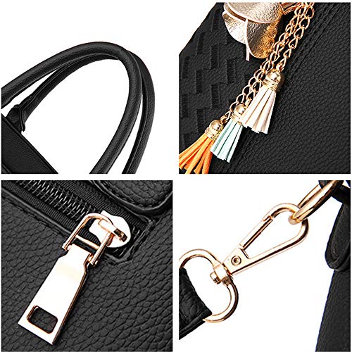 Women Purses Satchel Handbags Ladies Designer Top Handle Tote Bag PU Leather Bag Pink