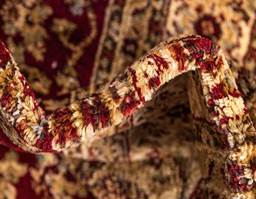 Unique Loom Voyage Collection Traditional Oriental Classic Intricate Design Area Rug (2' 7 x 10' 0 Runner, Red/Gold)