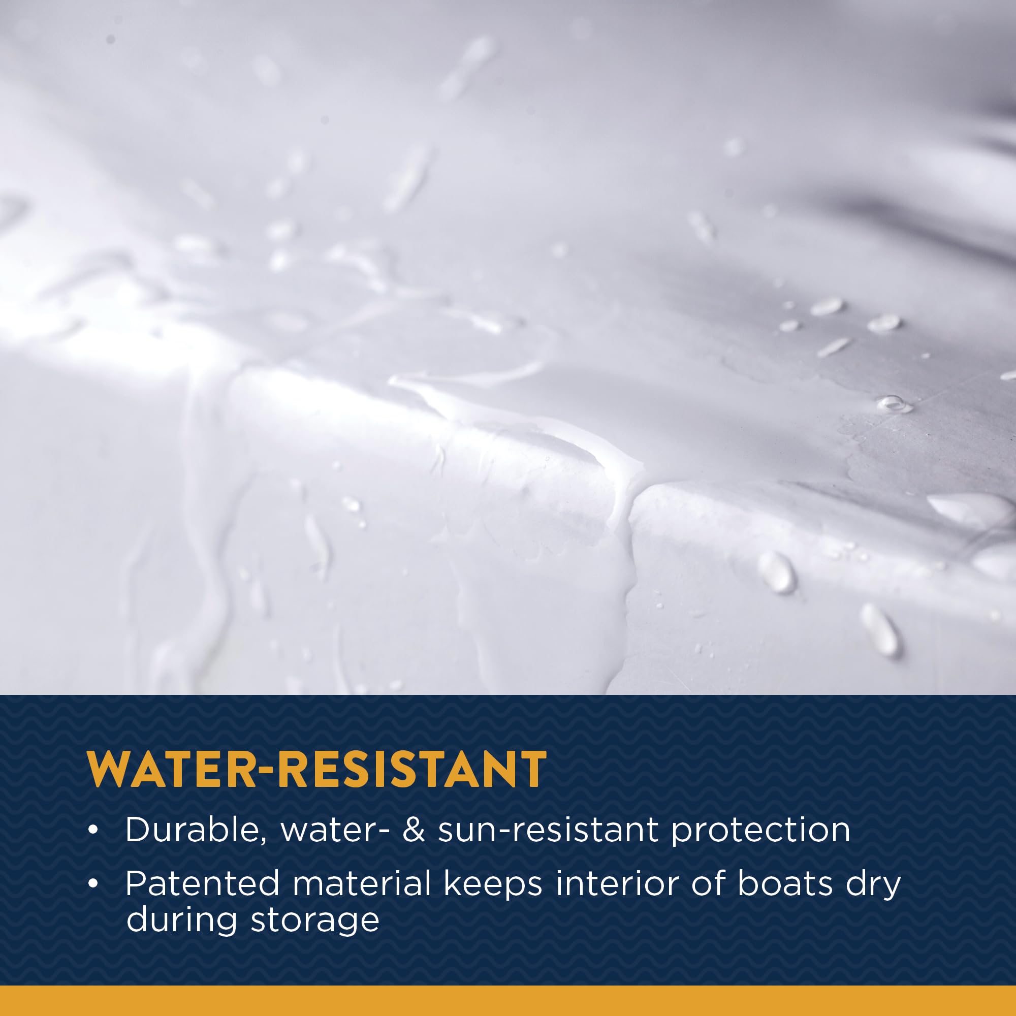 Transhield Universal Marine Boat Cover | Waterproof, Heavy Duty | Straps & Vents Included (25 ft - 27 ft)