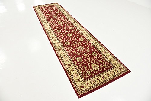 Unique Loom Voyage Collection Traditional Oriental Classic Intricate Design Area Rug (2' 7 x 10' 0 Runner, Red/Gold)