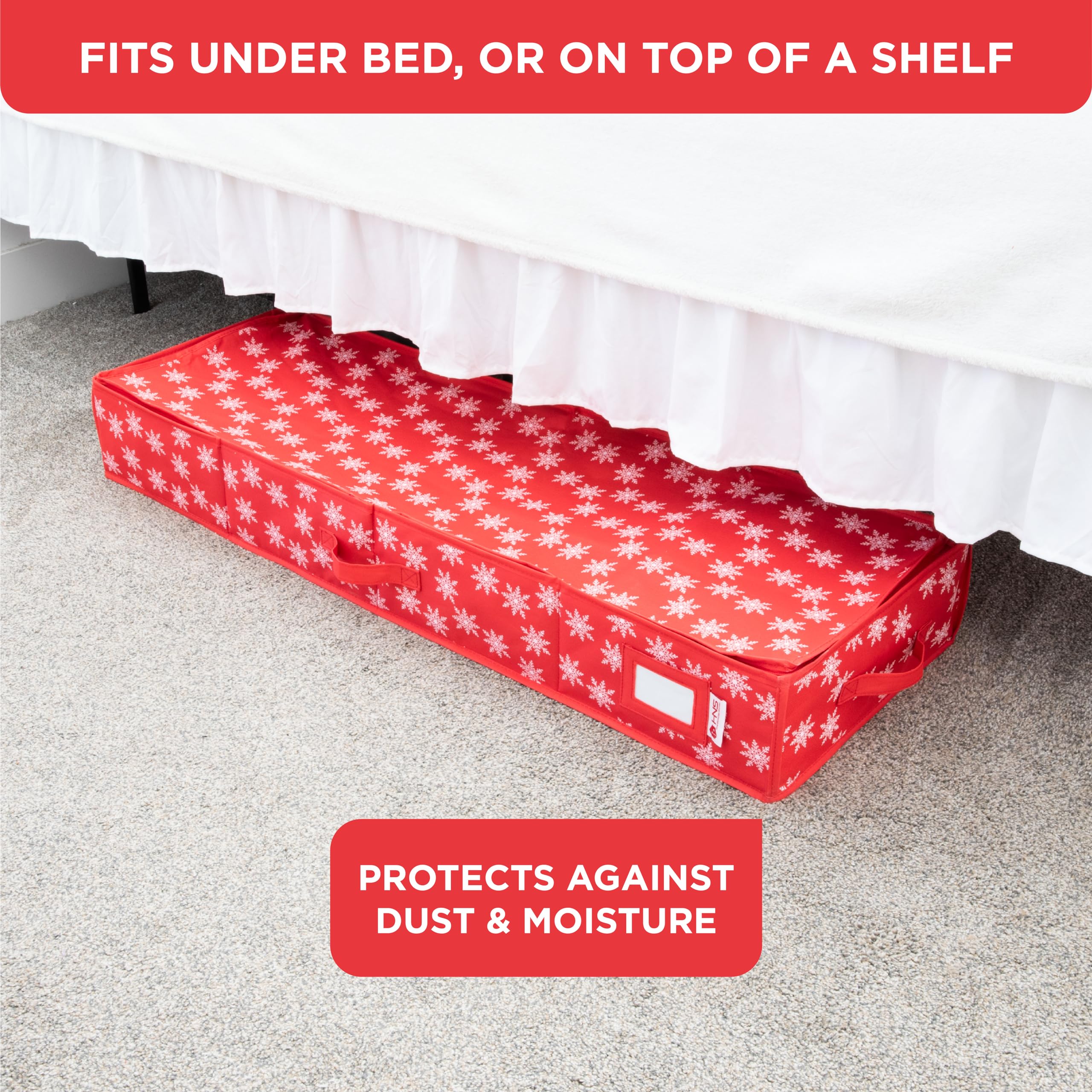 Wrapping Paper Storage Container – Fits up to 27 Rolls 1 3/8” Diam. - Underbed Gift Wrap Organizer Bags, Wrapping Paper Rolls, Ribbon, and Bows - Under Bed- Durable Material 600D - Up to 40” Rolls