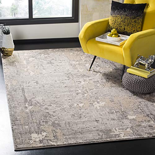 Safavieh Meadow Collection 8' x 10' Grey MDW178F Modern Abstract Area Rug