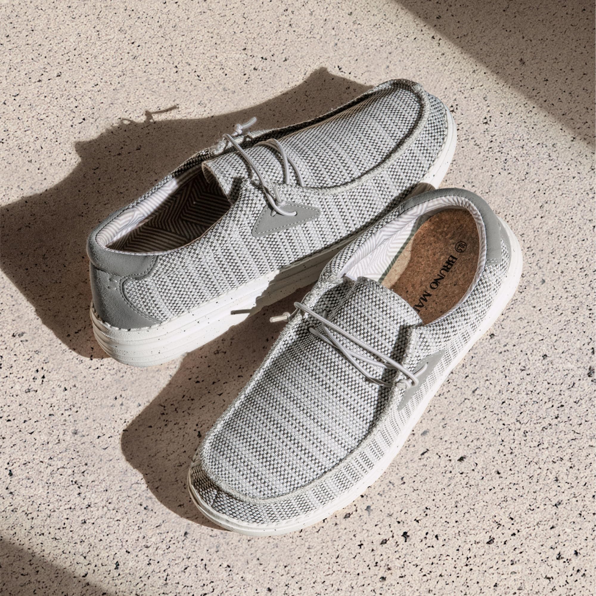 Bruno Marc Mens Slip-on Stretch Loafers Casual Shoes Lightweight Comfortable Boat Shoes, Grey - 11 (Breeze)