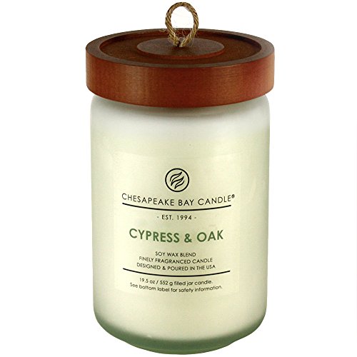 Chesapeake Bay Candle PT18478 Scented Candle, Cypress & Oak, Large Jar
