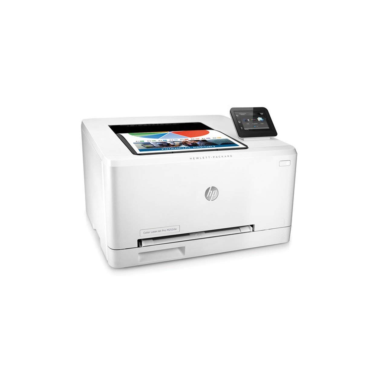 HP LaserJet Pro 200 Color M252dw M252 B4A22A B4A22A#BGJ Laser Printer With New Set Toner Cartridge USB Cable 90-Day Warranty (Renewed)
