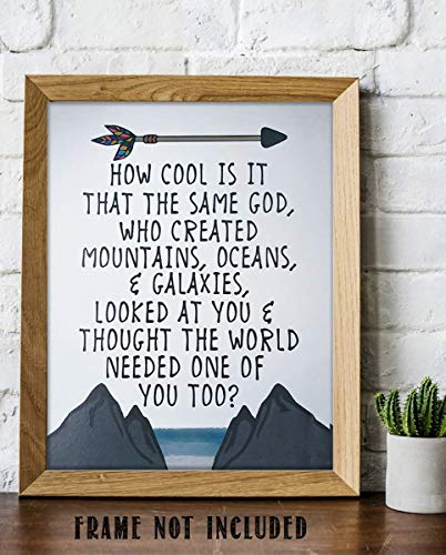 "Same God of Creation- Thought We Needed You"- 8 x 10"- Spiritual Wall Decor- Modern Typographic Print- Ready to Frame. Home Décor- Office Décor- Christian Gifts. Inspiring Reminder- You Are Special!