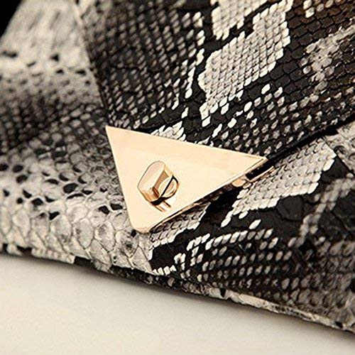 HYLong Women's Fashion Retro Snake Skin Envelope Bag Clutch Purse Evening Bag