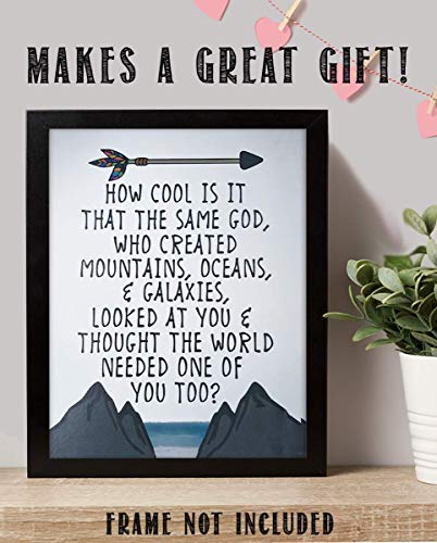 "Same God of Creation- Thought We Needed You"- 8 x 10"- Spiritual Wall Decor- Modern Typographic Print- Ready to Frame. Home Décor- Office Décor- Christian Gifts. Inspiring Reminder- You Are Special!