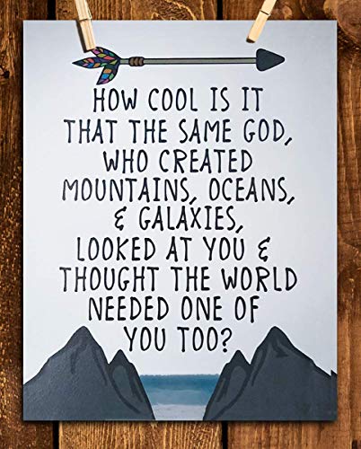 "Same God of Creation- Thought We Needed You"- 8 x 10"- Spiritual Wall Decor- Modern Typographic Print- Ready to Frame. Home Décor- Office Décor- Christian Gifts. Inspiring Reminder- You Are Special!