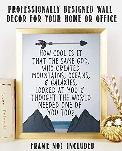 "Same God of Creation- Thought We Needed You"- 8 x 10"- Spiritual Wall Decor- Modern Typographic Print- Ready to Frame. Home Décor- Office Décor- Christian Gifts. Inspiring Reminder- You Are Special!