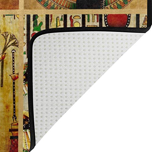 ALAZA Egyptian Culture Pyramid Great Sphinx Vintage Area Rug Rugs for Living Room Bedroom 5'3"x4'