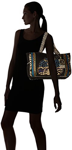 Laurel Burch Medium Tote Zipper Top 15.5"X4.5"X10", Spotted Cats