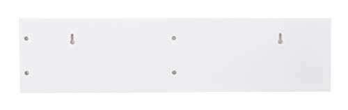 Kiera Grace kieragrace Sydney Mail Shelf, 3 Hooks Wall Organization, White