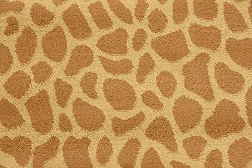 Unique Loom Wildlife Collection Animal Inspired with Giraffe Print Design Area Rug, 3 ft 3 in x 5 ft 3 in, Yellow/Light Brown