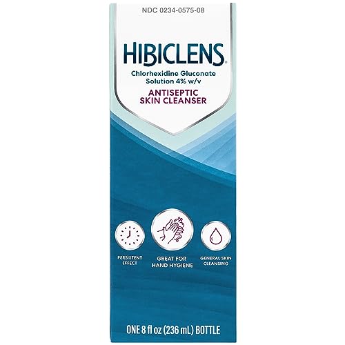 Hibiclens – Antimicrobial, Antiseptic Soap and Skin Cleanser 8oz for Home Hospital 4% CHG