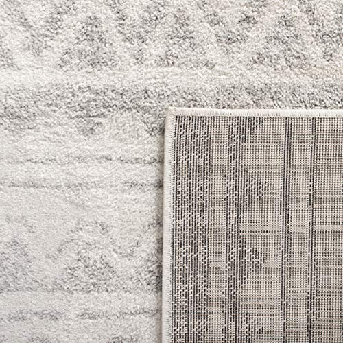 SAFAVIEH Adirondack Collection 8' x 10' Ivory/Grey ADR119B Moroccan Boho Distressed Non-Shedding Living Room Bedroom Dining Home Office Area Rug