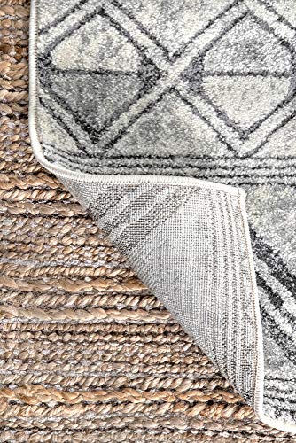 nuLOOM Teresa Moroccan Area Rug, 4' x 6', Grey