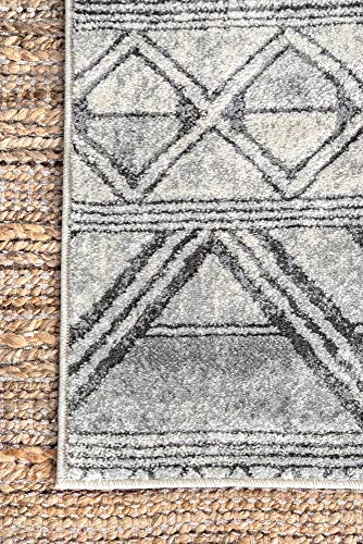 nuLOOM Teresa Moroccan Area Rug, 4' x 6', Grey