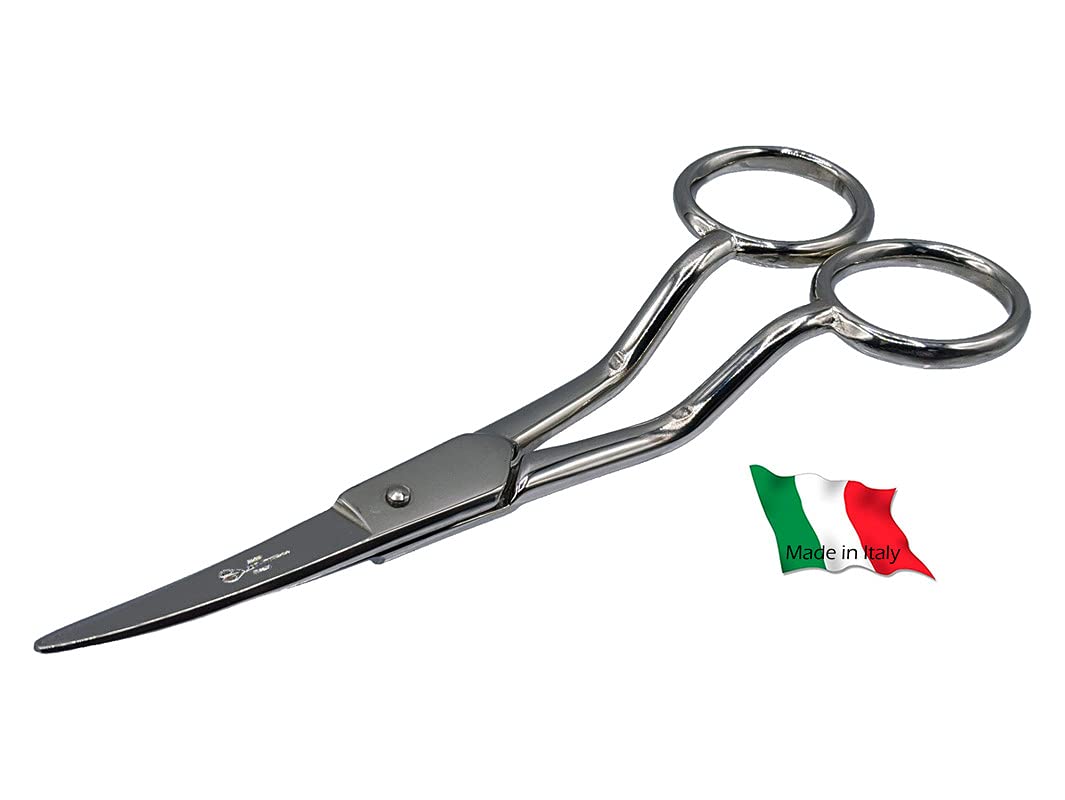 Ultima 6 Inch Embroidery & Applique Scissors â Drop Forged Carbon Steel Embroidery Sheers, Double Curved, Chrome Plated & Made in Italy