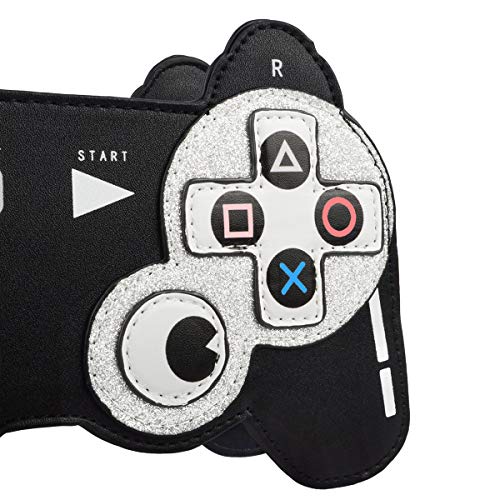 USTYLE Gamepad Shaped Crossbody Bag, Fashionable Novel Unique Girl Women Shoulder Bag with Chain Strap (black)