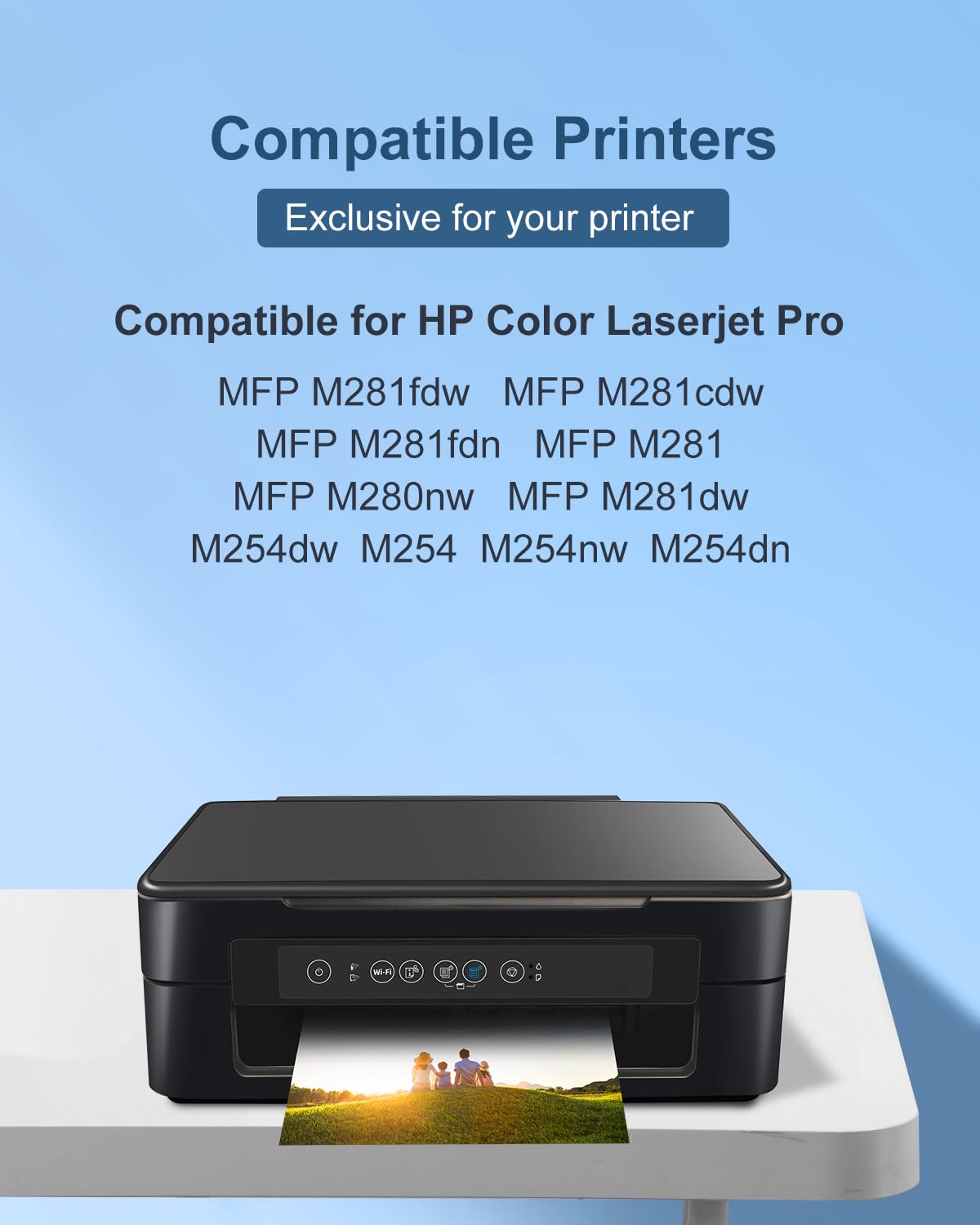 202X 202A Toner Cartridge 4 Pack Replacement for HP 202X 202A CF500X CF500A Compatible with Color Pro MFP M281fdw M254dw M281cdw M254nw M281fdn M254 M281 Printer (Black Cyan Magenta Yellow)