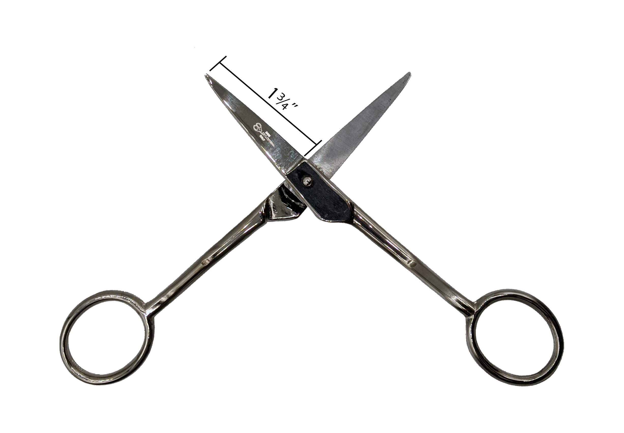 Ultima 6 Inch Embroidery & Applique Scissors – Drop Forged Carbon Steel Embroidery Sheers, Double Curved, Chrome Plated & Made in Italy