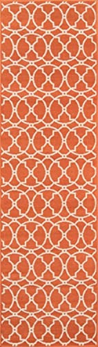 Momeni Rugs , Baja Collection Contemporary Indoor & Outdoor Area Rug, Easy to Clean, UV protected & Fade Resistant, 2'3" x 4'6", Orange