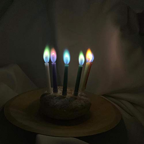 Birthday Cake Candles in Holders Cake Tricks and Decorations β Colors: red, Pink, Yellow, Blue, Green, Purple β 12 Pieces (12)