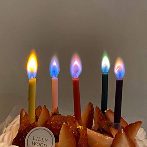 Birthday Cake Candles in Holders Cake Tricks and Decorations β Colors: red, Pink, Yellow, Blue, Green, Purple β 12 Pieces (12)