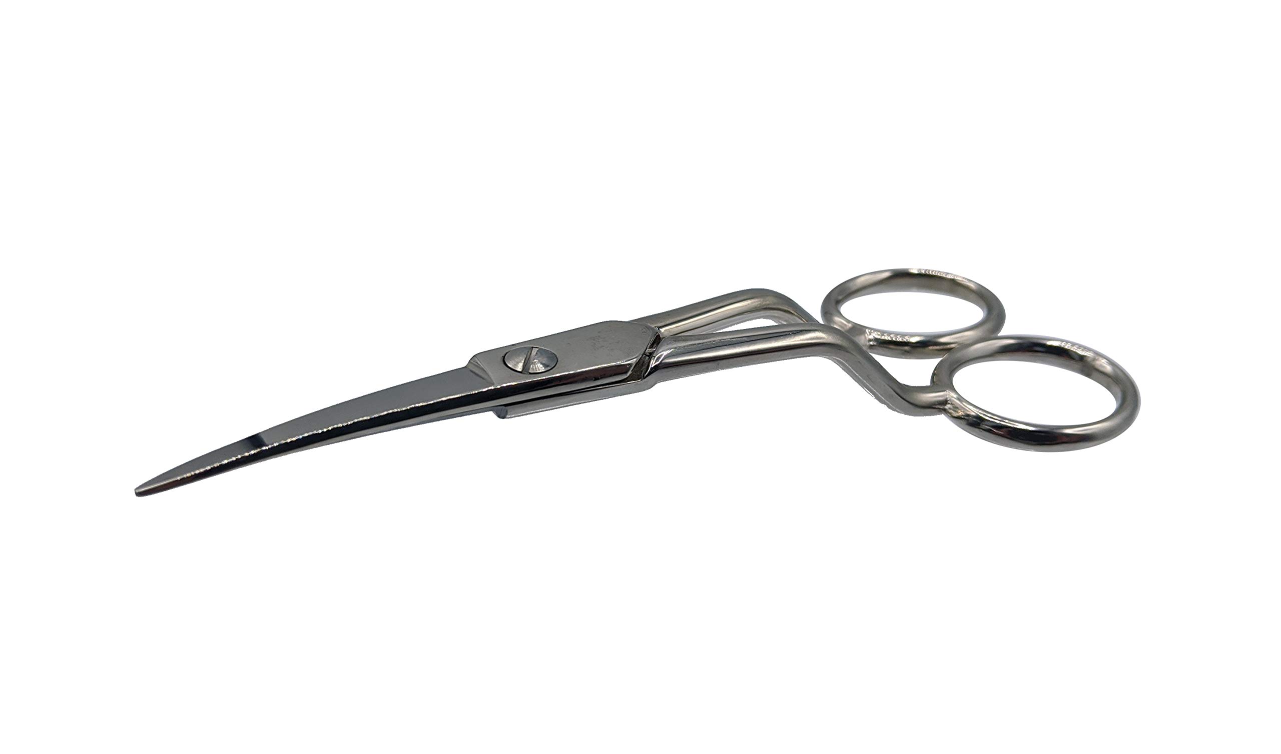 Ultima 6 Inch Embroidery & Applique Scissors – Drop Forged Carbon Steel Embroidery Sheers, Double Curved, Chrome Plated & Made in Italy