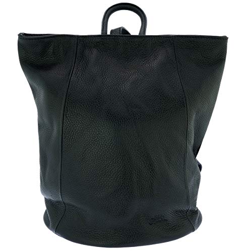 Fioretta Italian Genuine Leather Top Handle Backpack Purse Shoulder Bag Handbag For Women