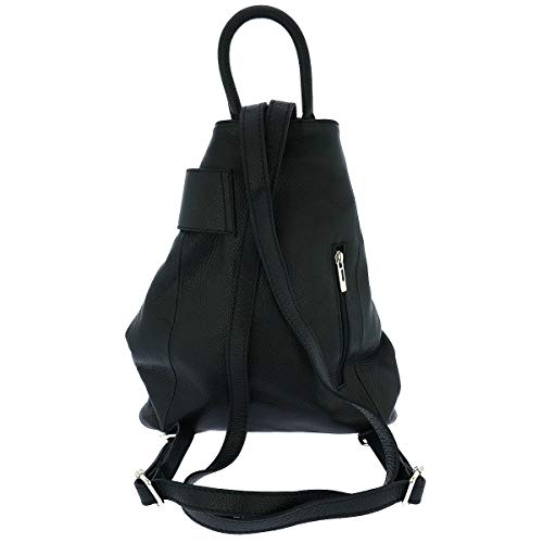 Fioretta Italian Genuine Leather Top Handle Backpack Purse Shoulder Bag Handbag For Women