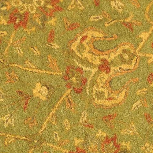 SAFAVIEH Antiquity Collection 6' Round Sage AT21D Handmade Traditional Oriental Premium Wool Area Rug