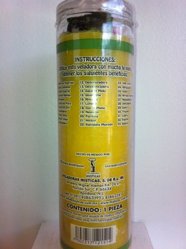 33 Essences (33 Esencias) 7 Day Prepared Scented Candle in Glass