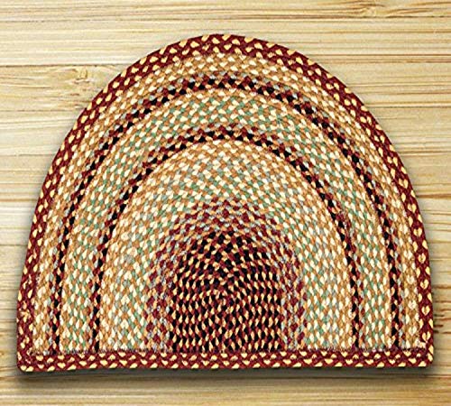 Earth Rugs Rug, 24" x 39", Burgundy/Gray/Cream
