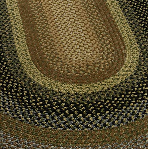 SAFAVIEH Braided Collection 5' x 8' Oval Multi BRD308A Handmade Country Cottage Reversible Area Rug