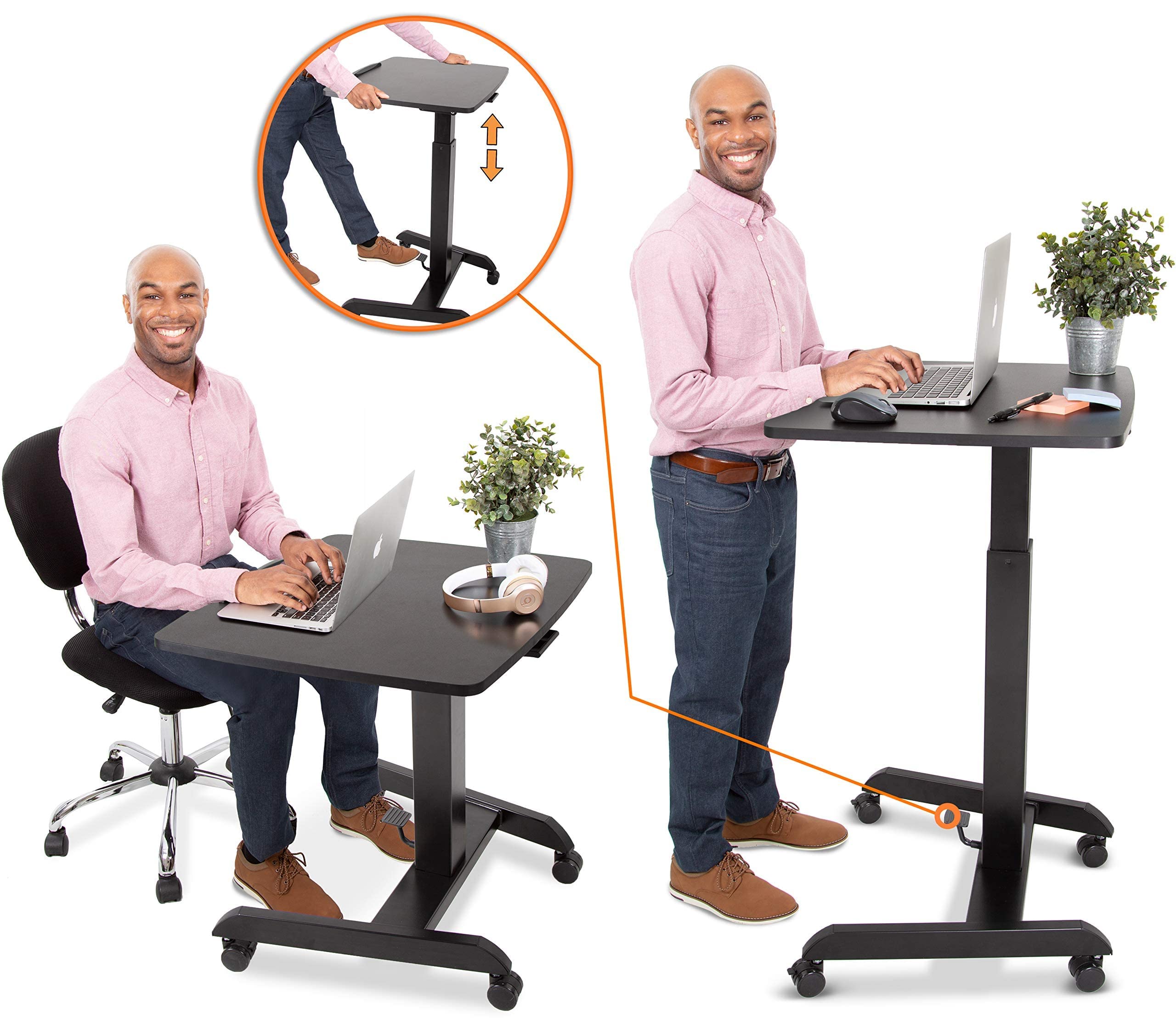 Stand Steady Multifunctional Mobile Podium (Black)