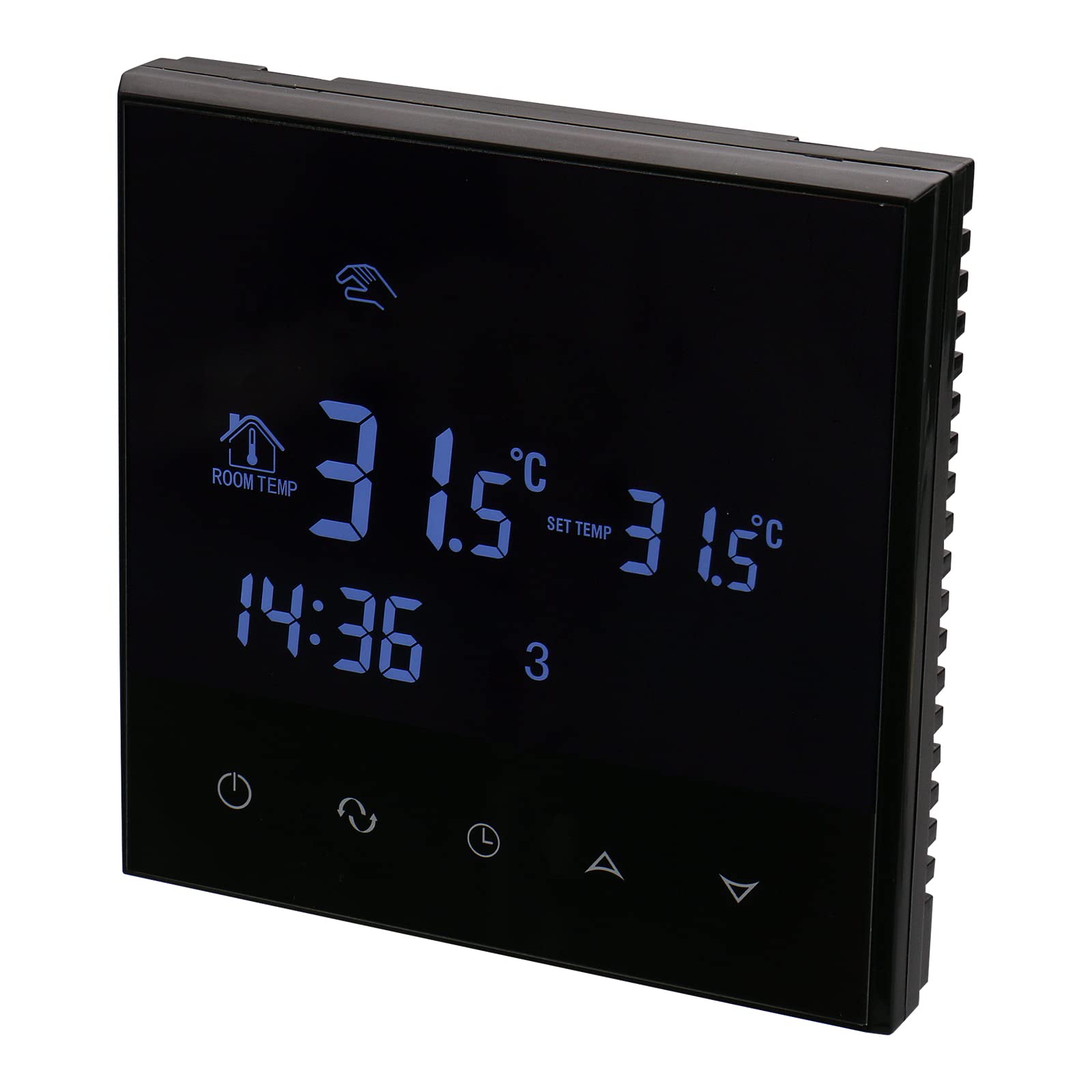 Wengart WiFi Smart Thermostat WG03,AC120V Max16Amp Heat Only 2.4GHz Wi-Fi APP TUYA for Electric Underfloor Heating with 3m Probe Sensor,Compatible with Alexa Echo/Google Home