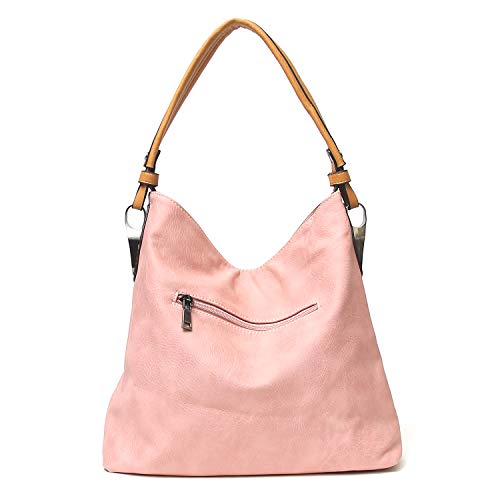 Janin Handbag Bucket Style Hobo Shoulder Bag with Extra Longer Strap