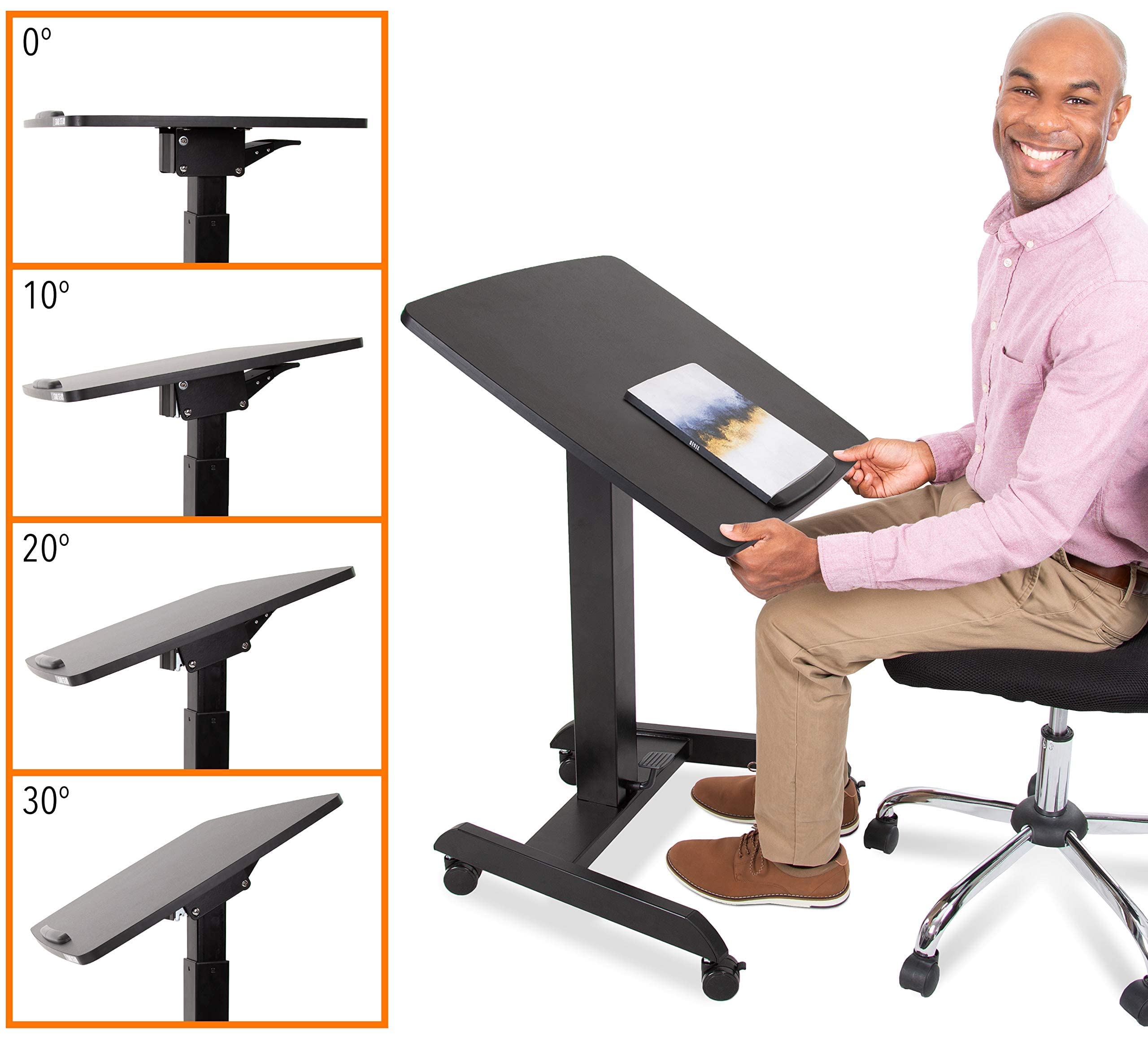 Stand Steady Multifunctional Mobile Podium (Black)