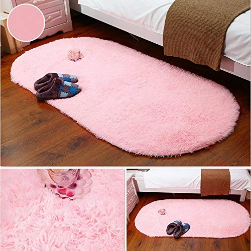 YOH Fluffy Pink Area Rugs for Bedroom Girls Rooms Kids Rooms Nursery Decor Mats 2.6βx5.3β