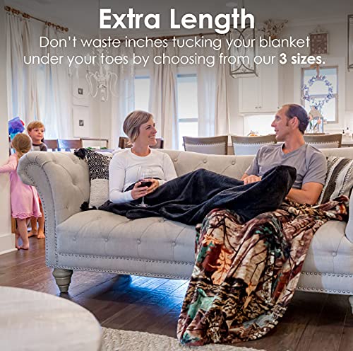PediPocket Patented Foot Pocket Blanket - 50β x 70β with 20β Deep Foot Pocket, Plush Velvety Fleece Blanket - Everyday Luxurious Comfort, Machine Washable, Great Gift Idea β Luscious Leopard