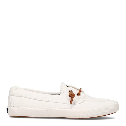 Sperry Top-Sider Women's Lounge Away 2 Linen Boat Shoe White 10 Medium US