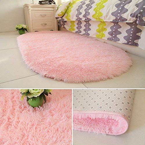 YOH Fluffy Pink Area Rugs for Bedroom Girls Rooms Kids Rooms Nursery Decor Mats 2.6βx5.3β