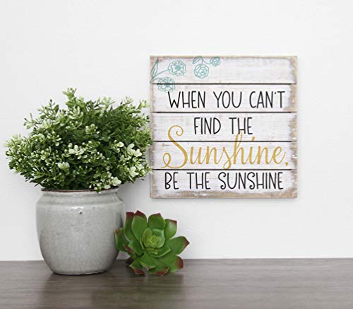 Sincere Surroundings PET12848 Be The Sunshine-8 x 8, White