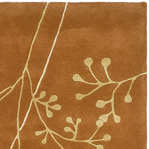 SAFAVIEH Soho Collection 2'6" x 8' Rust SOH305D Handmade Premium Wool Runner Rug