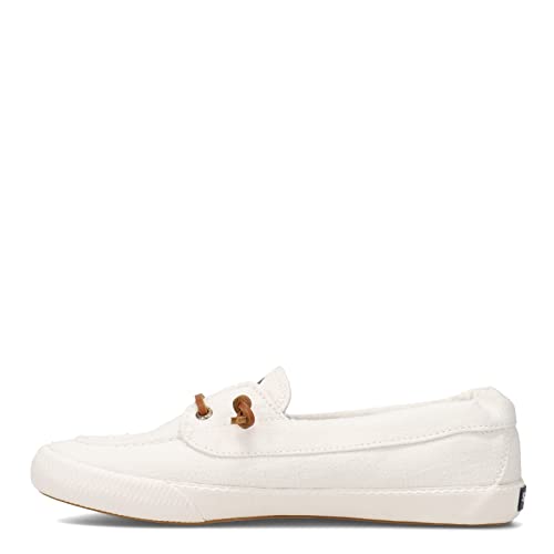 Sperry Top-Sider Women's Lounge Away 2 Linen Boat Shoe White 10 Medium US