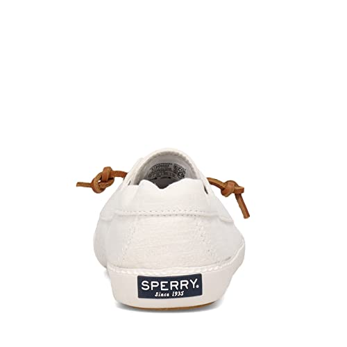 Sperry Top-Sider Women's Lounge Away 2 Linen Boat Shoe White 10 Medium US
