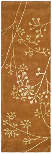SAFAVIEH Soho Collection 2'6" x 8' Rust SOH305D Handmade Premium Wool Runner Rug
