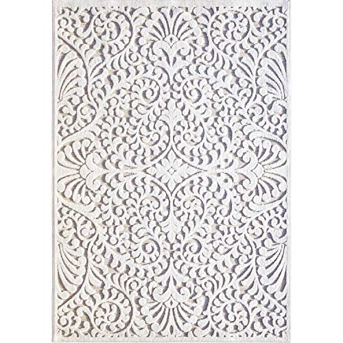 My Texas House by Orian Bluebonnets Area Rug, 7'9" x 10'10", Natural Driftwood